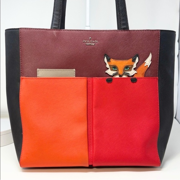 kate spade | Bags | Kate Spade Blaze A Trail Fox Tote With Storybook ...